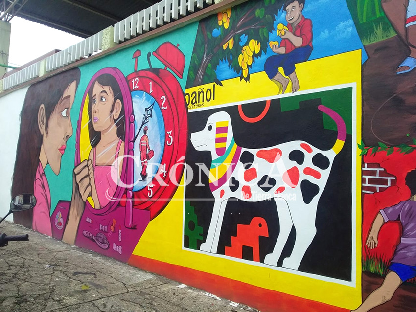 A PUNTO DE CONCLUIR TRABAJOS DEL MURAL EN LA ESCUELA ARTÍCULO 123 ...